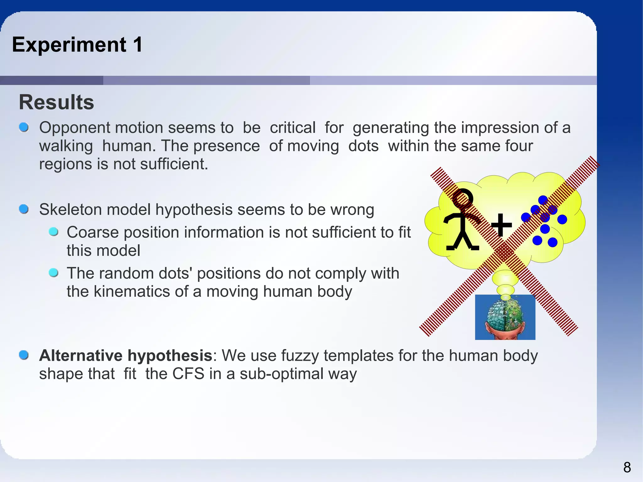 Critical Features for Recognition of Biological Motion | PPT