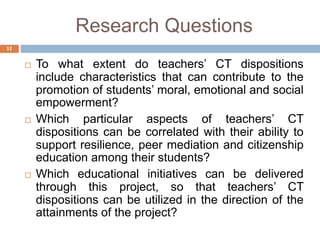 Teachers' critical thinking dispositions through their engagement in ...