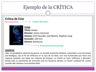 Critica de cine | PPT