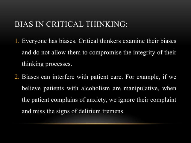 Critical Thinking and Decision Making | PPTX
