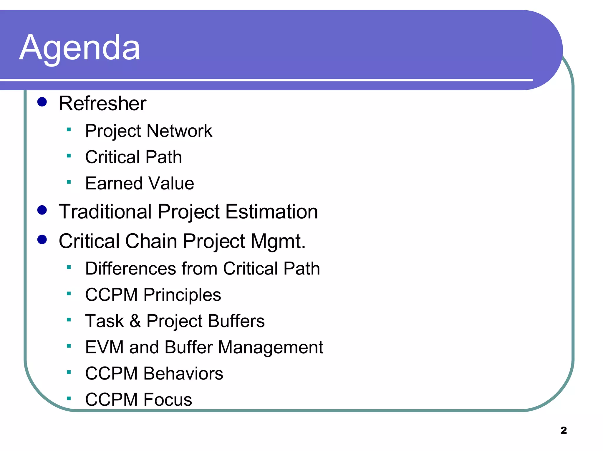 Critical Chain Project Management | PPS
