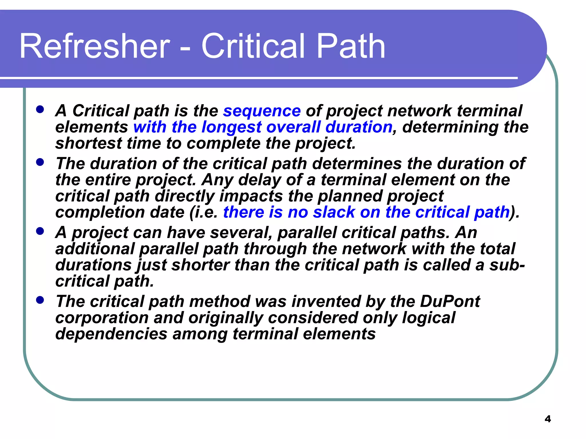 Critical Chain Project Management | PPS