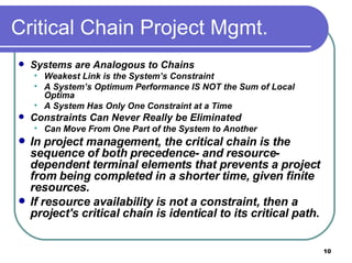 Critical Chain Project Management | PPS