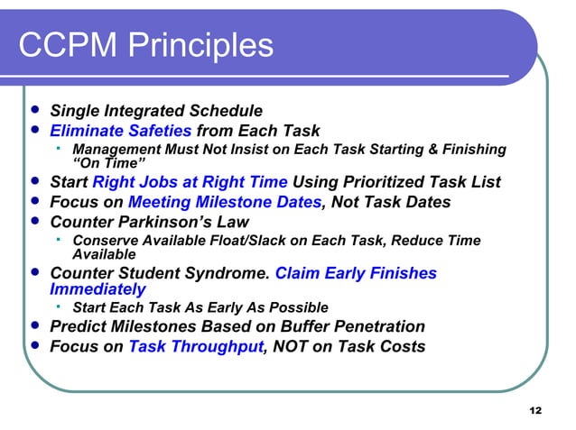 Critical Chain Project Management | PPS