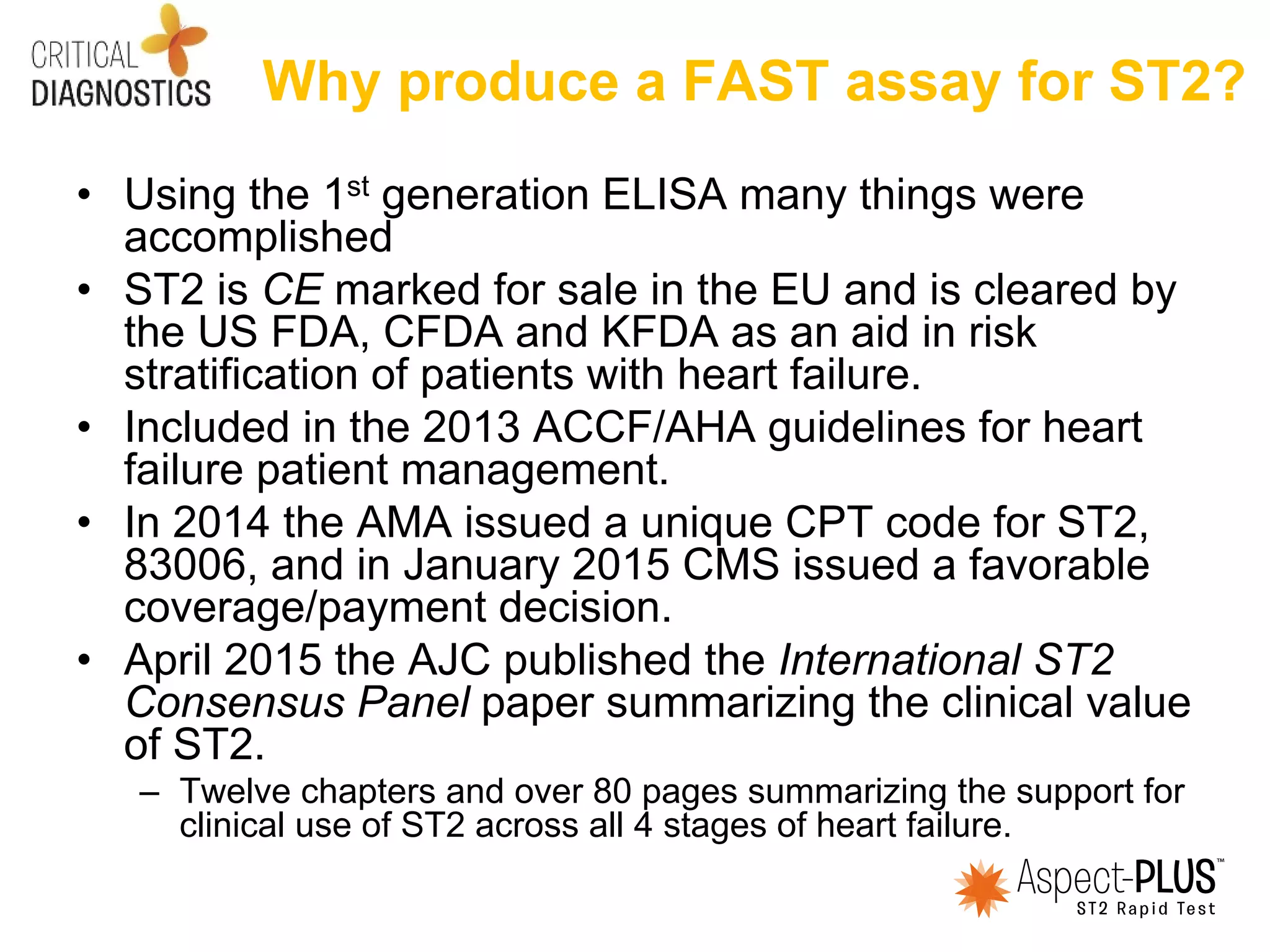 Critical diagnostics introducing the aspect plus™ st2 test. | PDF