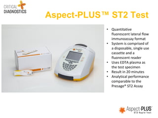 Critical diagnostics introducing the aspect plus™ st2 test. | PPT