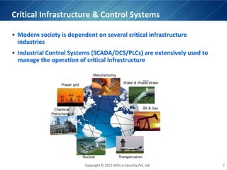 Critical Infrastructure Security by Subodh Belgi | PPTX | Operating Systems | Computer Software ...