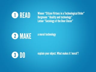 Critical making-presentation | PPT | Technology & Computing