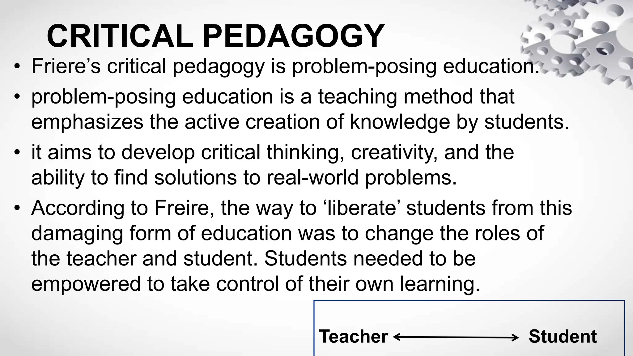 Critical-Pedagogy-Paulo-Freire. on TTSCOLpptx | PPTX