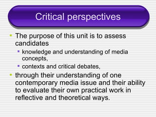 Critical perspectives | PPT