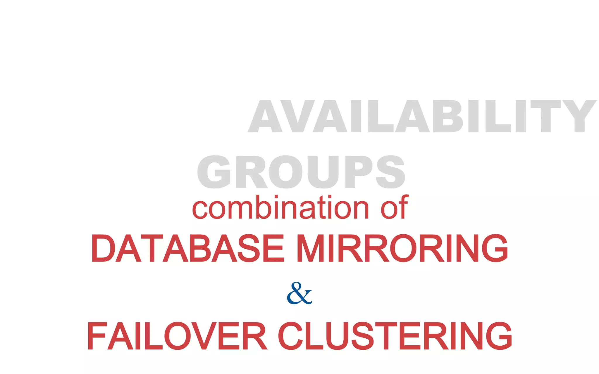 Critical SQL Server Databases: Provide HA with SQL Server Failover ... Critical SQL Server Databases: Provide HA with SQL Server Failover ...