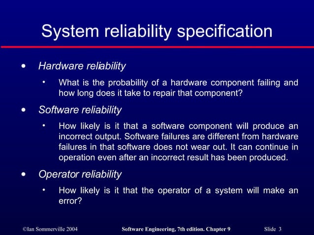 Critical System Specification in Software Engineering SE17 | PPT | Operating Systems | Computer ...