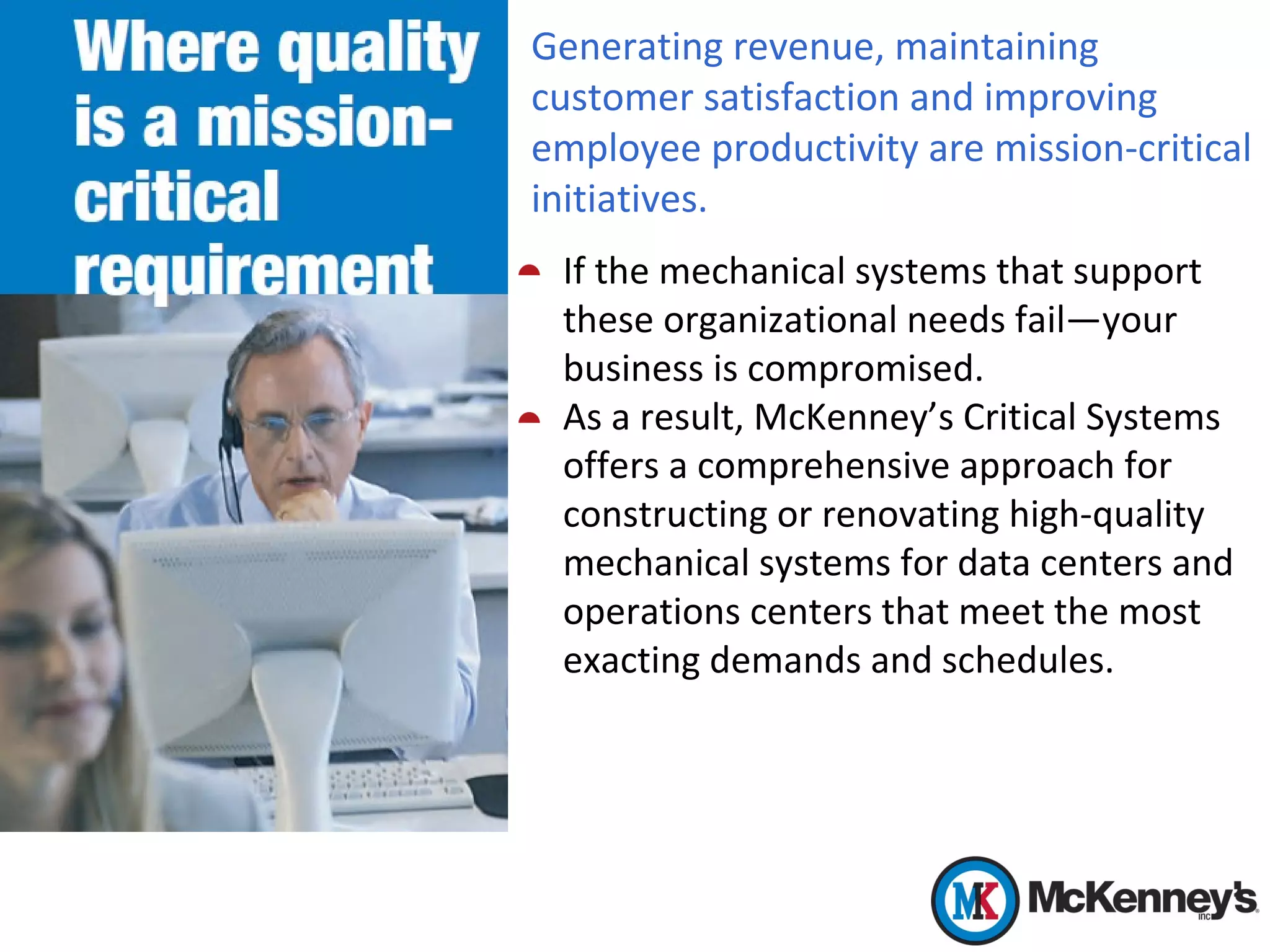 McKenney’s, Inc. Critical Systems - High-Quality Mechanical Services ...