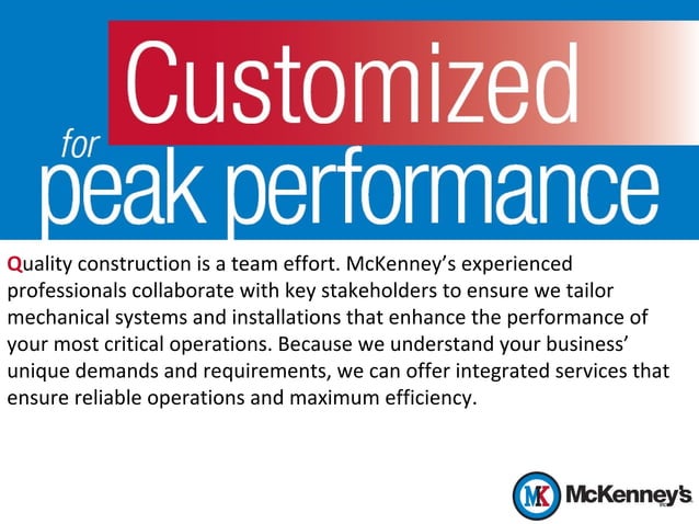 McKenney’s, Inc. Critical Systems - High-Quality Mechanical Services for Mission Critical ...