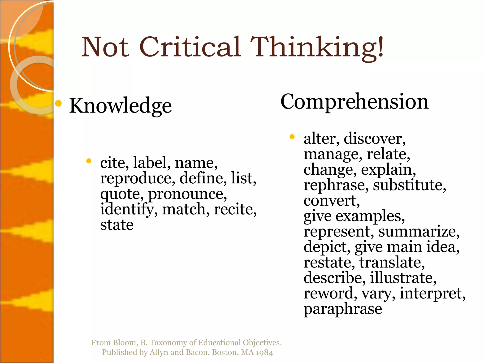 Critical Thinking | PPT