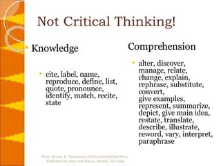 Critical Thinking | PPT