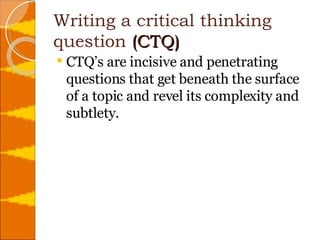 Critical Thinking | PPT