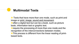 Critical thinking and Multimodal Literacy | PPTX