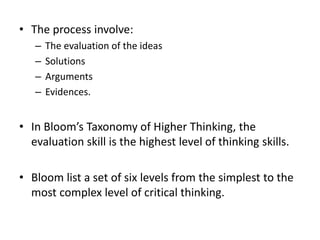 Critical thinking-basics-ppt | PPT