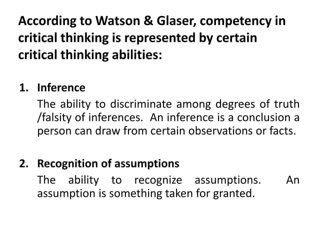 Critical thinking-basics-ppt | PPT