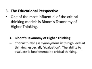 Critical thinking-basics-ppt | PPT