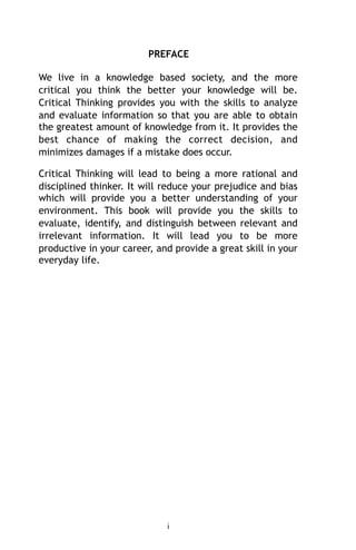 Critical thinking-e book | PDF