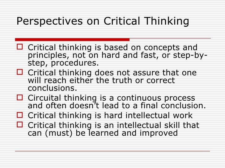 Critical Thinking in Education