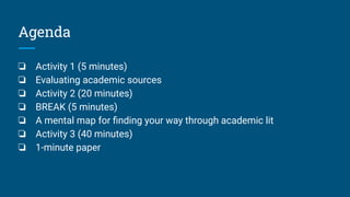 Critical (academic) reading workshop | PDF