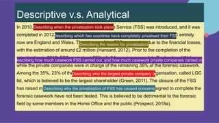Critical analysis developing your writing dw | PPTX