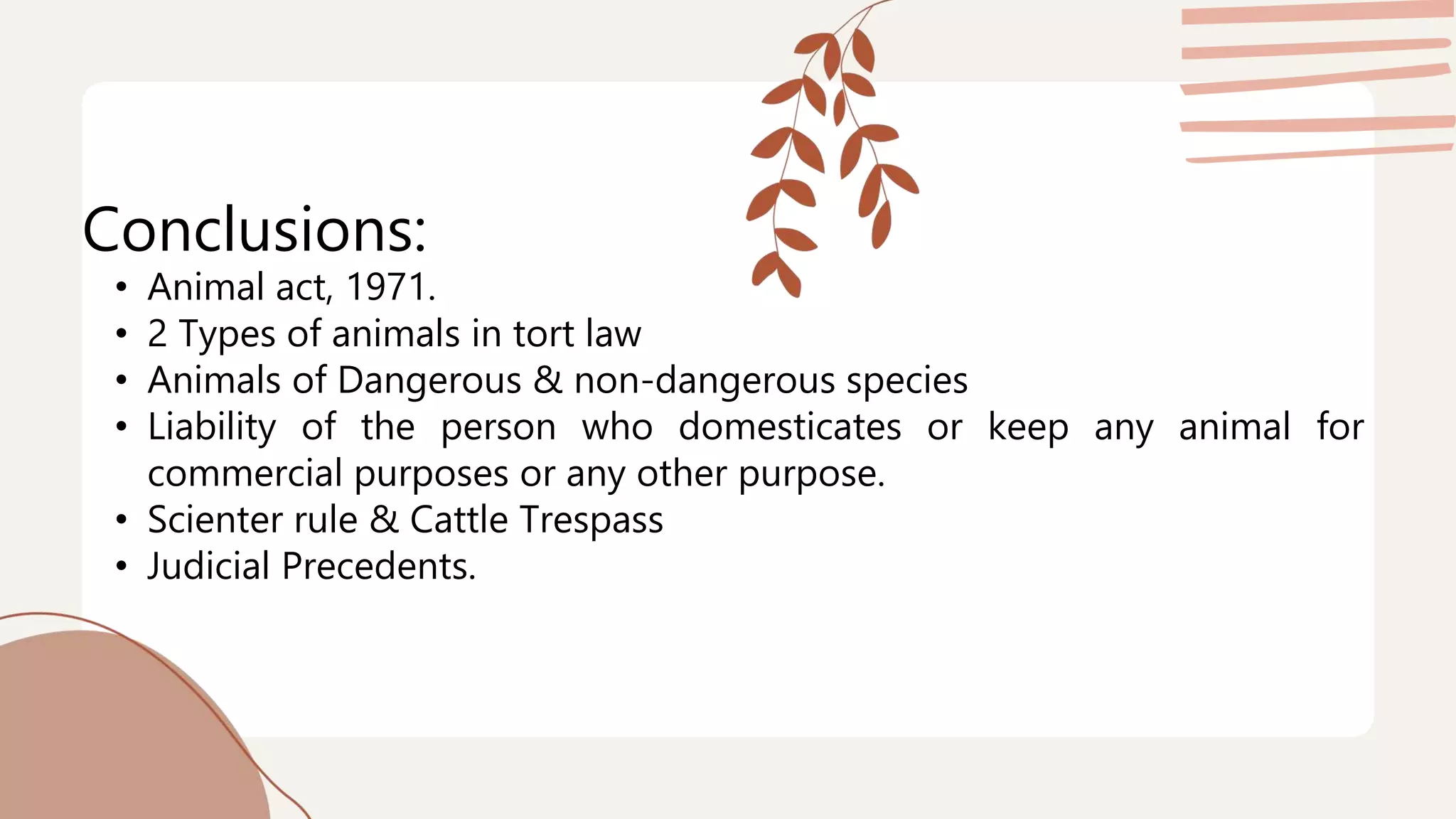 Critical Analysis for Liability for Animals & Chattels [Autosaved].pptx