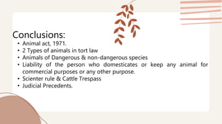 Critical Analysis for Liability for Animals & Chattels [Autosaved].pptx