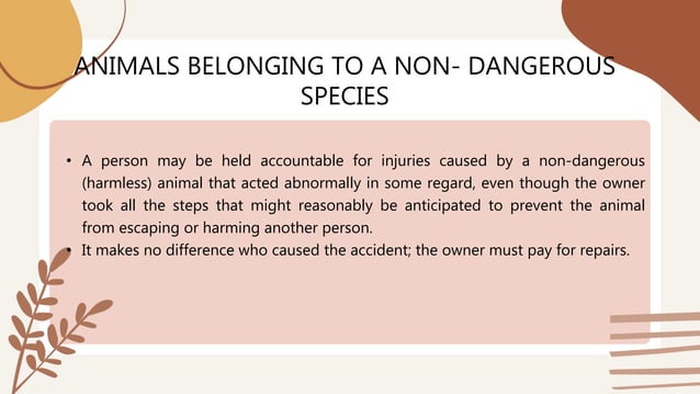 Critical Analysis for Liability for Animals & Chattels [Autosaved].pptx