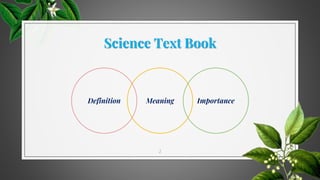 Critical analysis of a secondary school physical science text book ...