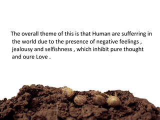 Critical analysis of poem Earth's Answer | PPT