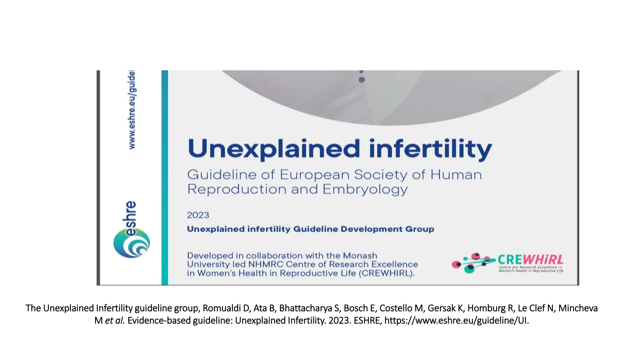 Critical Analysis of ESHRE Guidelines on Unexplained Infertility | PPTX