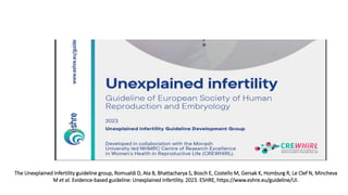 Critical Analysis of ESHRE Guidelines on Unexplained Infertility | PPTX