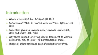 Critical analysis of juvenile justice system ppt | PPTX