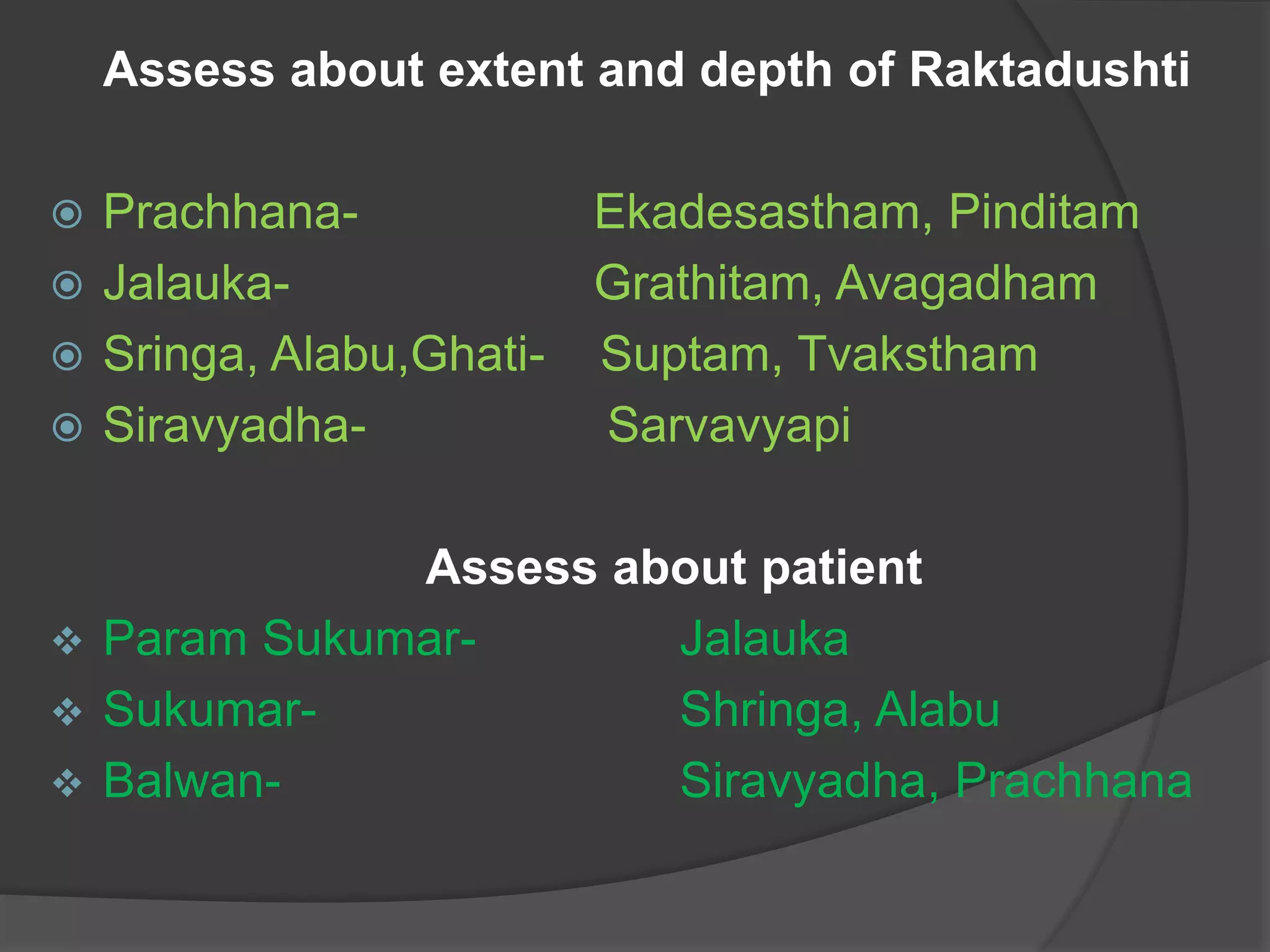 Critical analysis of raktamokshana | PPTX