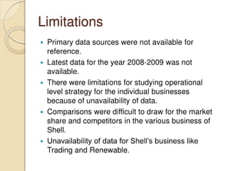 Critical Analysis Of Shell Strategy | PDF
