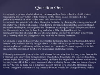 Critical analysis of the animatic process | PPT