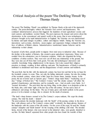 Critical analysis | PDF