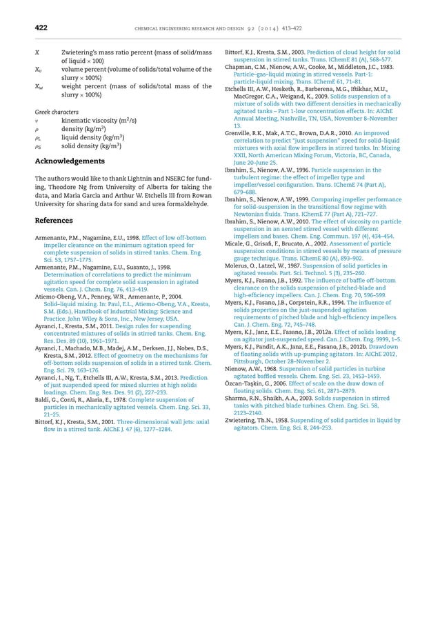 Critical analysis of zwietering correlation for solids | PDF ...