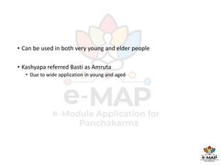 Critical Analysis on Basti as Ardha Chikitsa.ppt