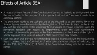 Critical analysis of article 35-A | PPTX | Sikhism | Religion ...