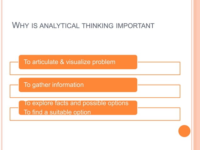 Critical and Analytical Thinking.pptx | Education
