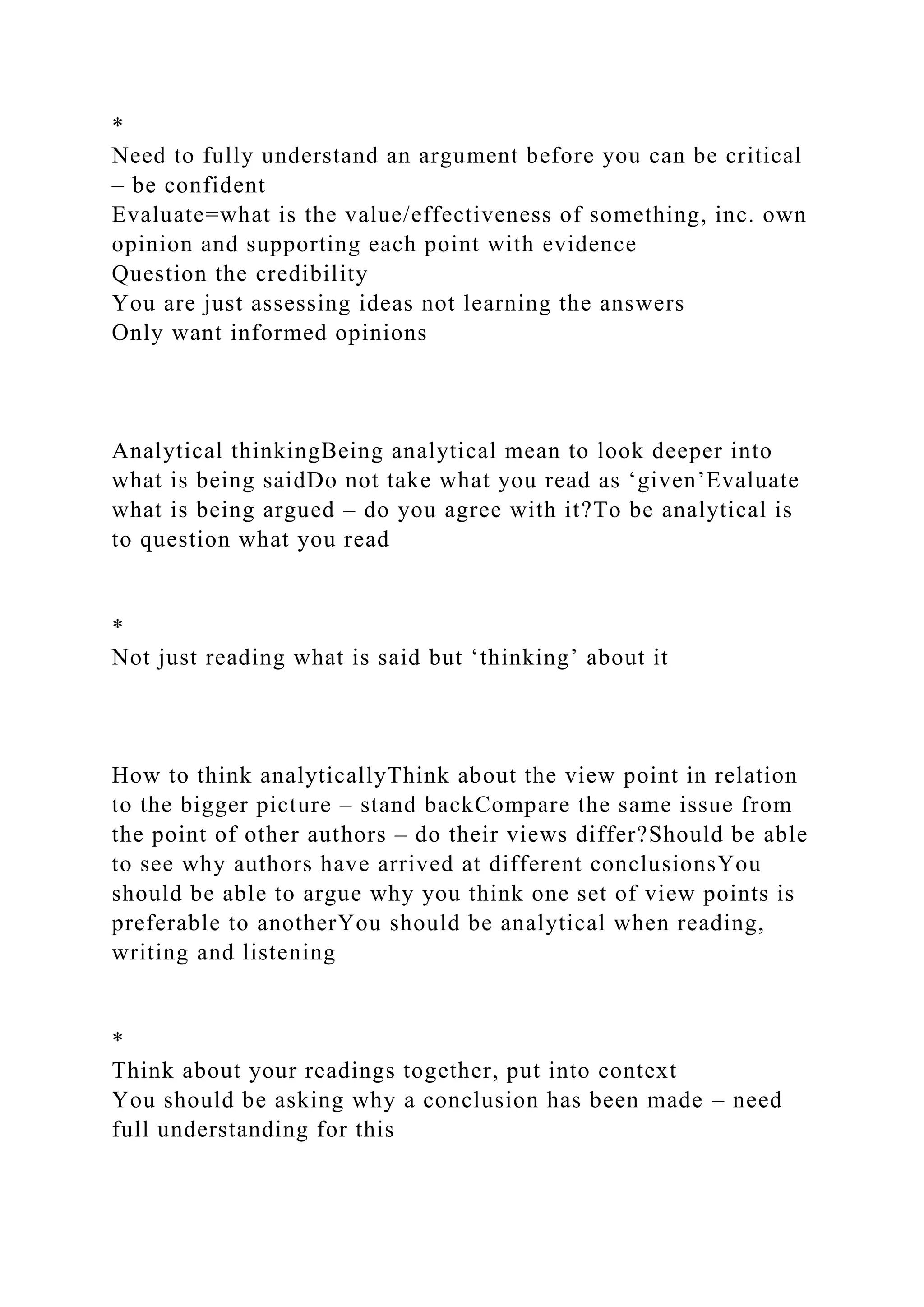 Critical and Analytical ThinkingCritical thinkin.docx