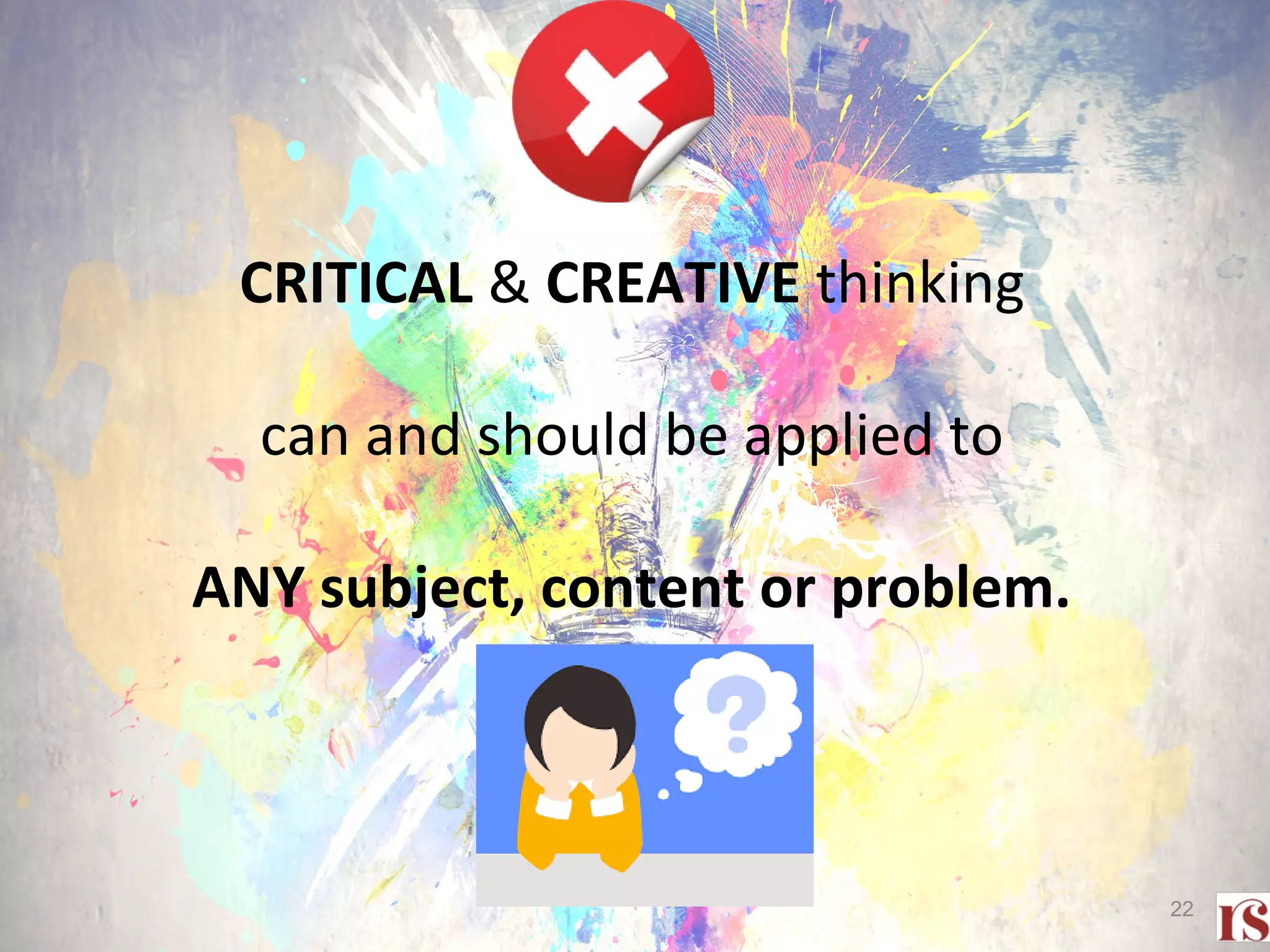 Critical and Creative thinking | PPT