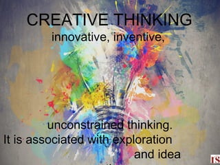 Critical and Creative thinking | PPT
