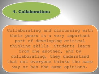 Developing critical and creative thinking skills | PPTX