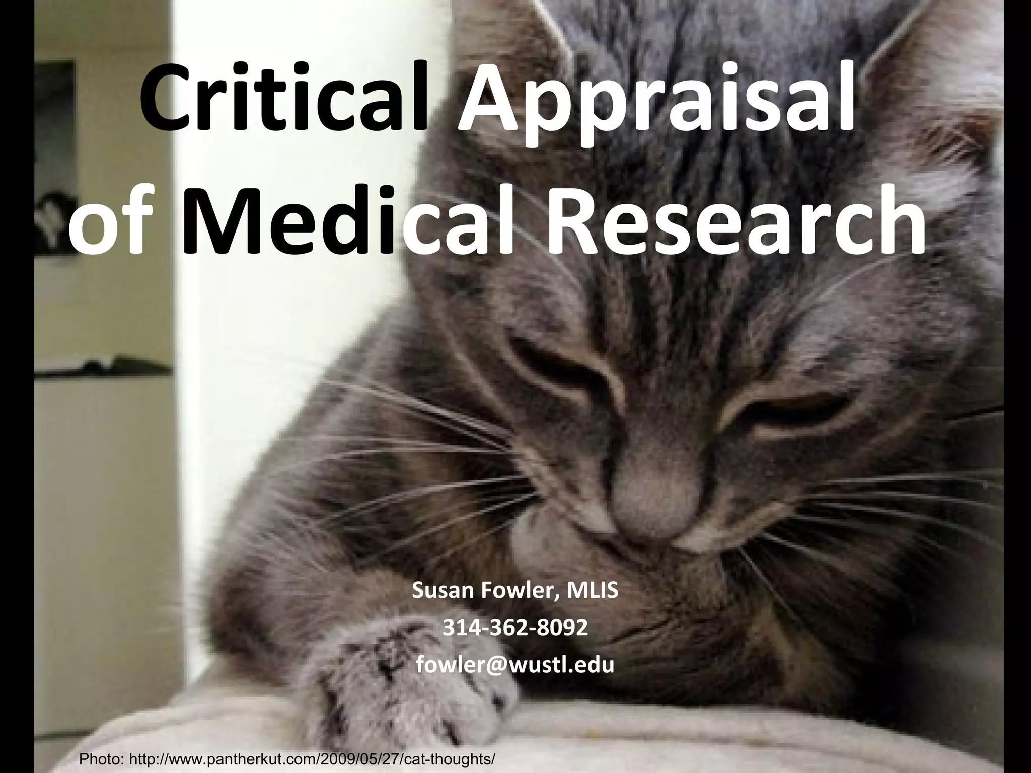 Critical appraisal | PPT